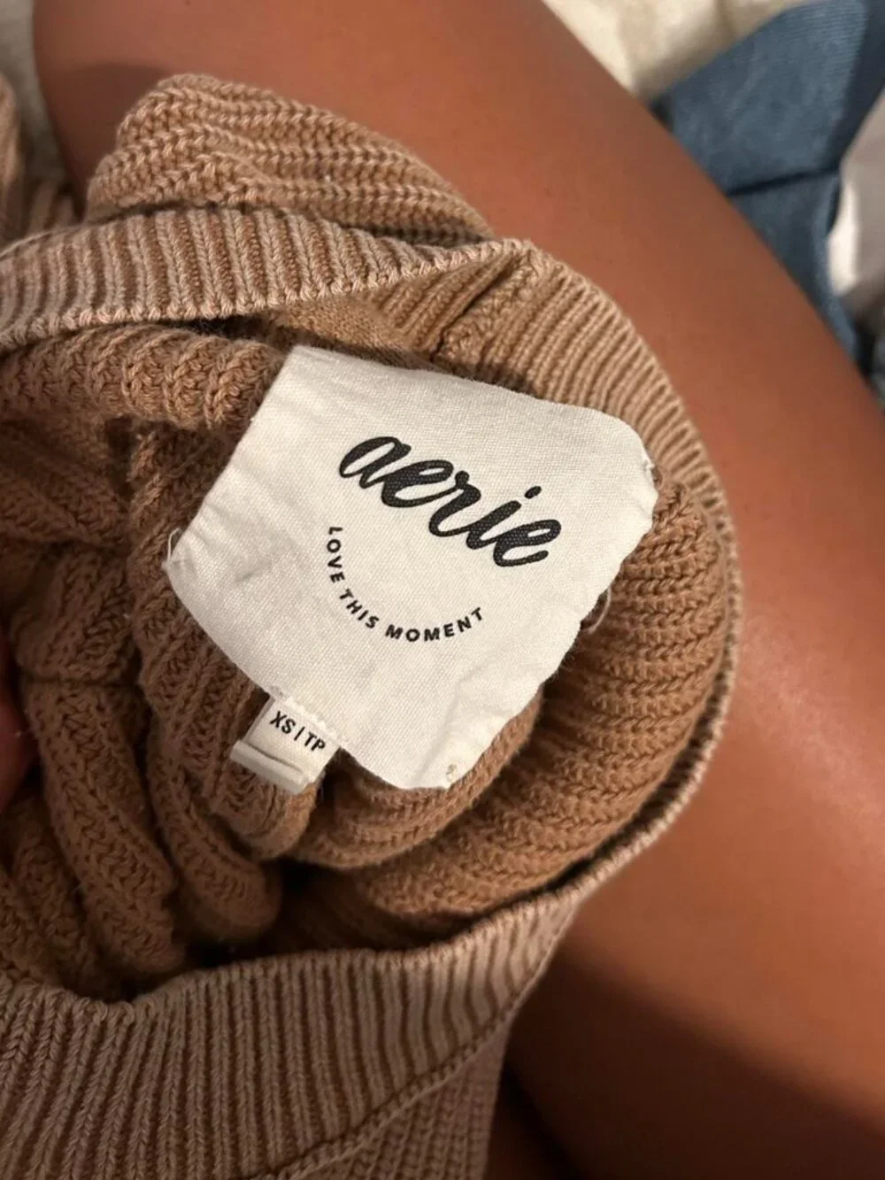 aerie | Sweaters | Aerie Womens Brown And Tan Jumper | Poshmark